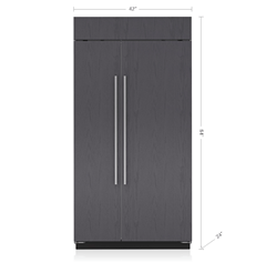 Sub-Zero 42" Classic Side-by-Side Refrigerator Dispenser Panel