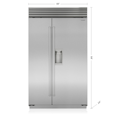 Sub-Zero 48" Classic Side-by-Side Refrigerator Dispenser