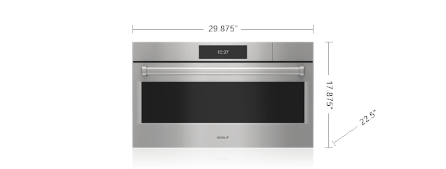 Wolf 30" E Series Professional Convection Steam Oven - Plumbed ...