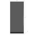 Sub-Zero 36 Inch Freezer Column with Ice Maker (DEC3650FI)