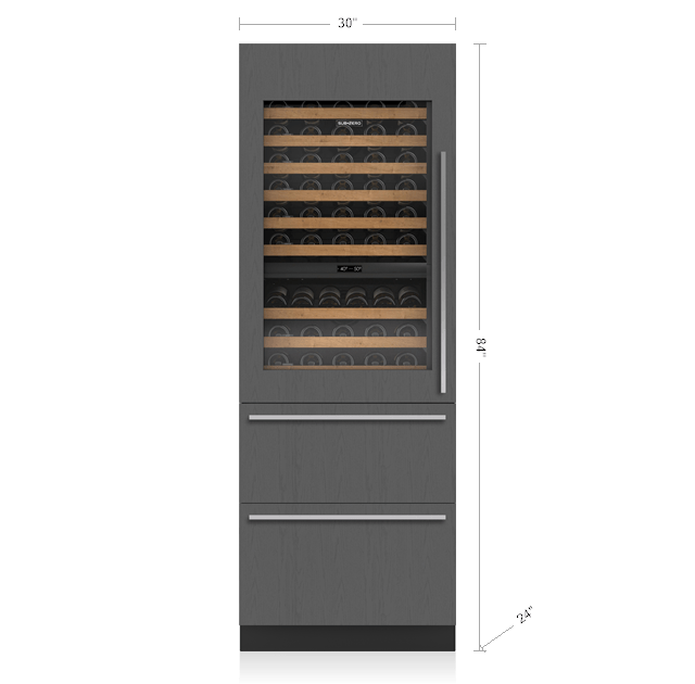 Sub-Zero 30 Inch Wine Column High Altitude (DET3050WR)