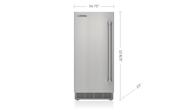 Sub-Zero 15" Outdoor Ice Maker with Pump - Panel Ready (UC-15IPO)