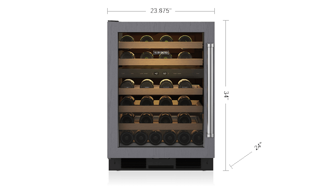 Sub-Zero 24" Undercounter Wine Panel Ready (UW-24/O)