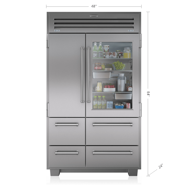 Sub-Zero PRO 48 with Glass Door - Legacy Model (648PROG)
