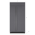 Sub-Zero 42" Classic Side-by-Side Refrigerator/Freezer - Panel Ready ...
