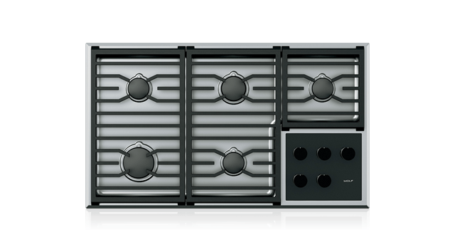 Wolf 36" Transitional Gas Cooktop - 5 Burners (CG365T/S)