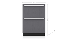 Sub-Zero 24" Designer Refrigerator Drawers - Panel Ready