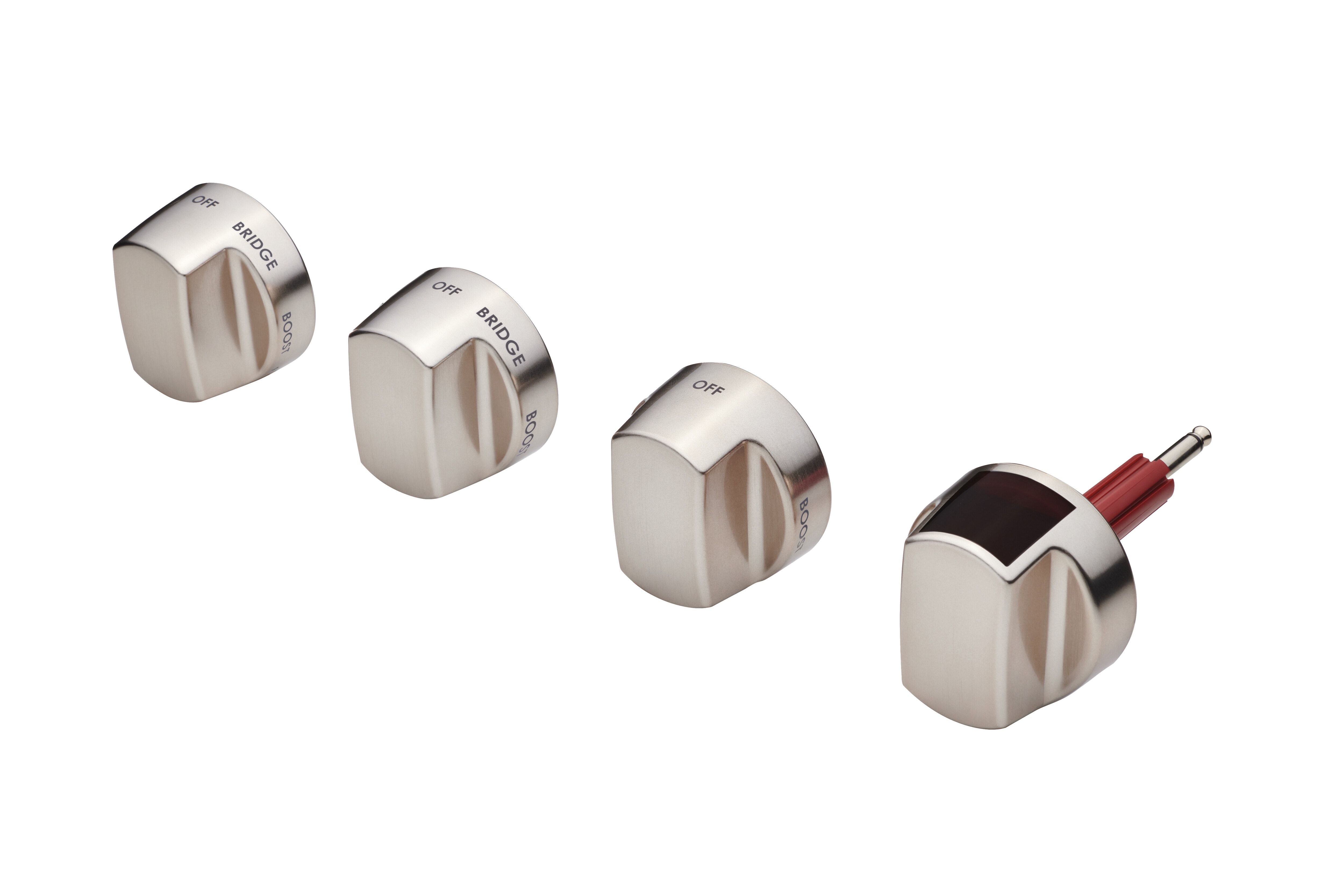 Wolf 36" Induction Range Brushed Stainless Knob Kit (9066983)