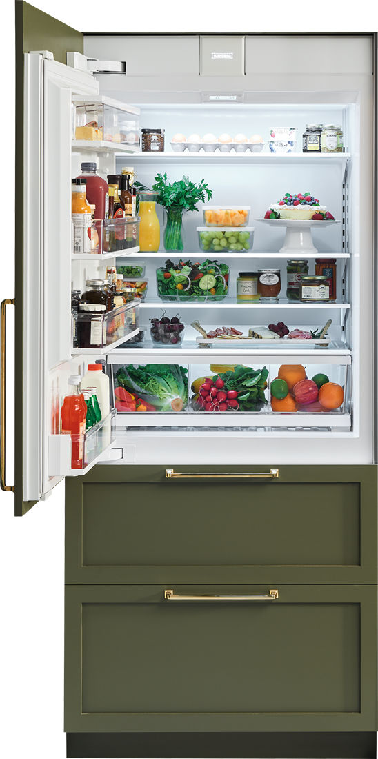Sub-Zero 36" Designer Over-and-Under Refrigerator/Freezer with Ice ...