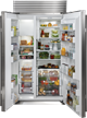 42" Built-In Side-by-Side Refrigerator/Freezer with Internal Dispenser ...