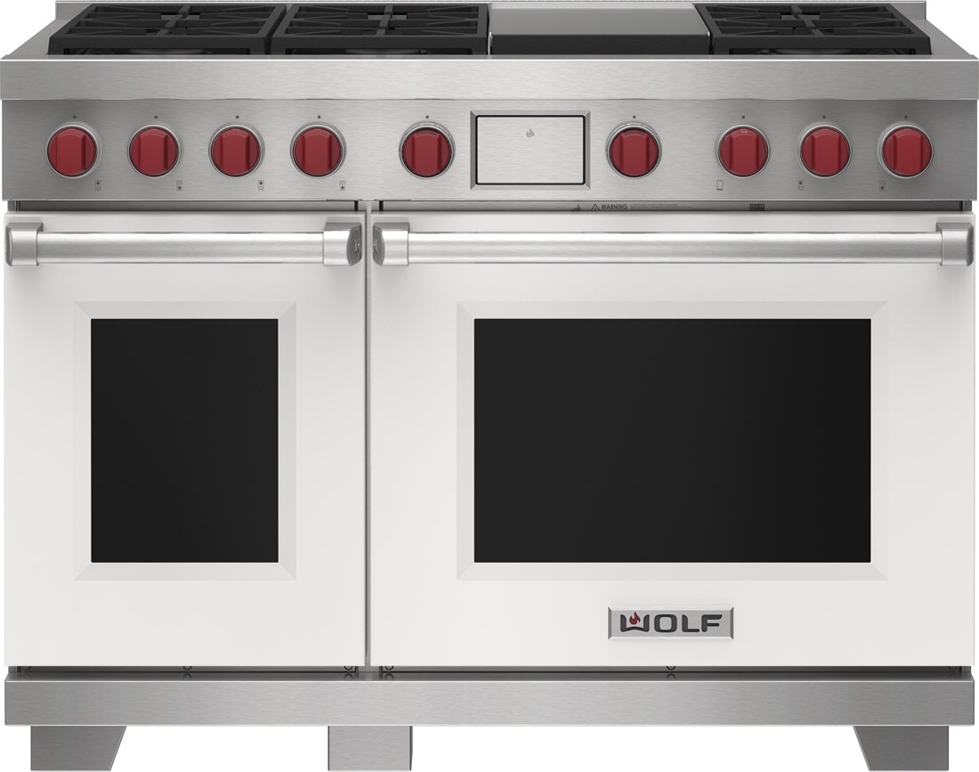 Wolf 48" Dual Fuel Range 6 Burner Infrared Griddle (DF48650G/S/P)