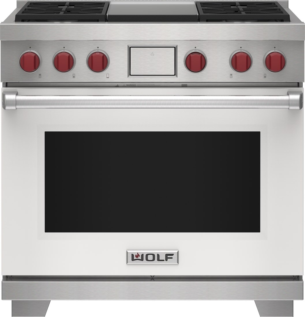 Wolf 36" Dual Fuel Range 4 Burner Infrared Griddle (DF36450G/S/P)