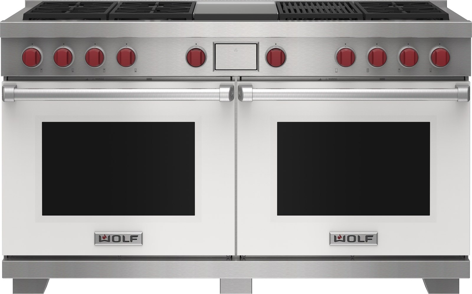 Wolf 60" Dual Fuel Range 6 Burner Infrared Charbroiler Griddle ...