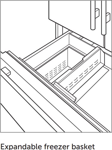 Classic (CL) Series Expandable Freezer Basket
