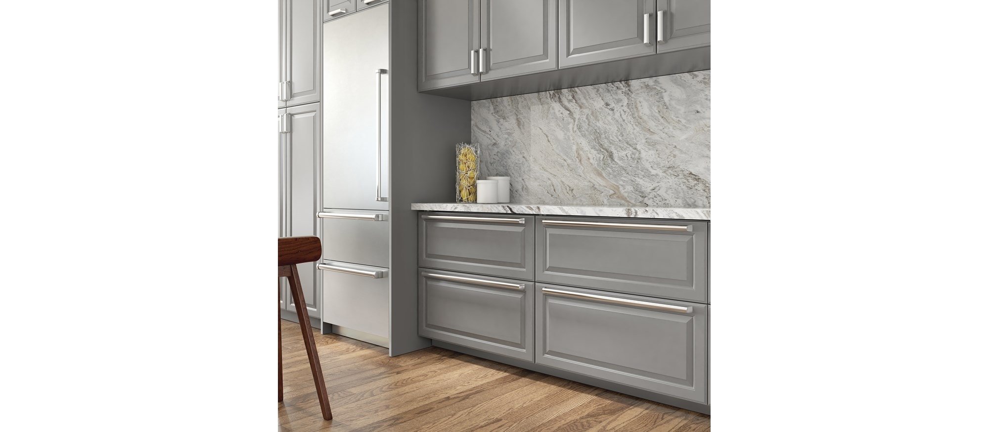 Sub-Zero 36" Designer Refrigerator/Freezer Drawers with Ice Maker ...