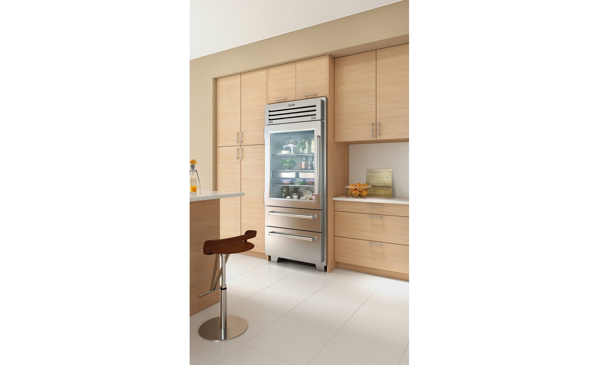 Sub-Zero 36" PRO Refrigerator/Freezer with Glass Door (PRO3650G)