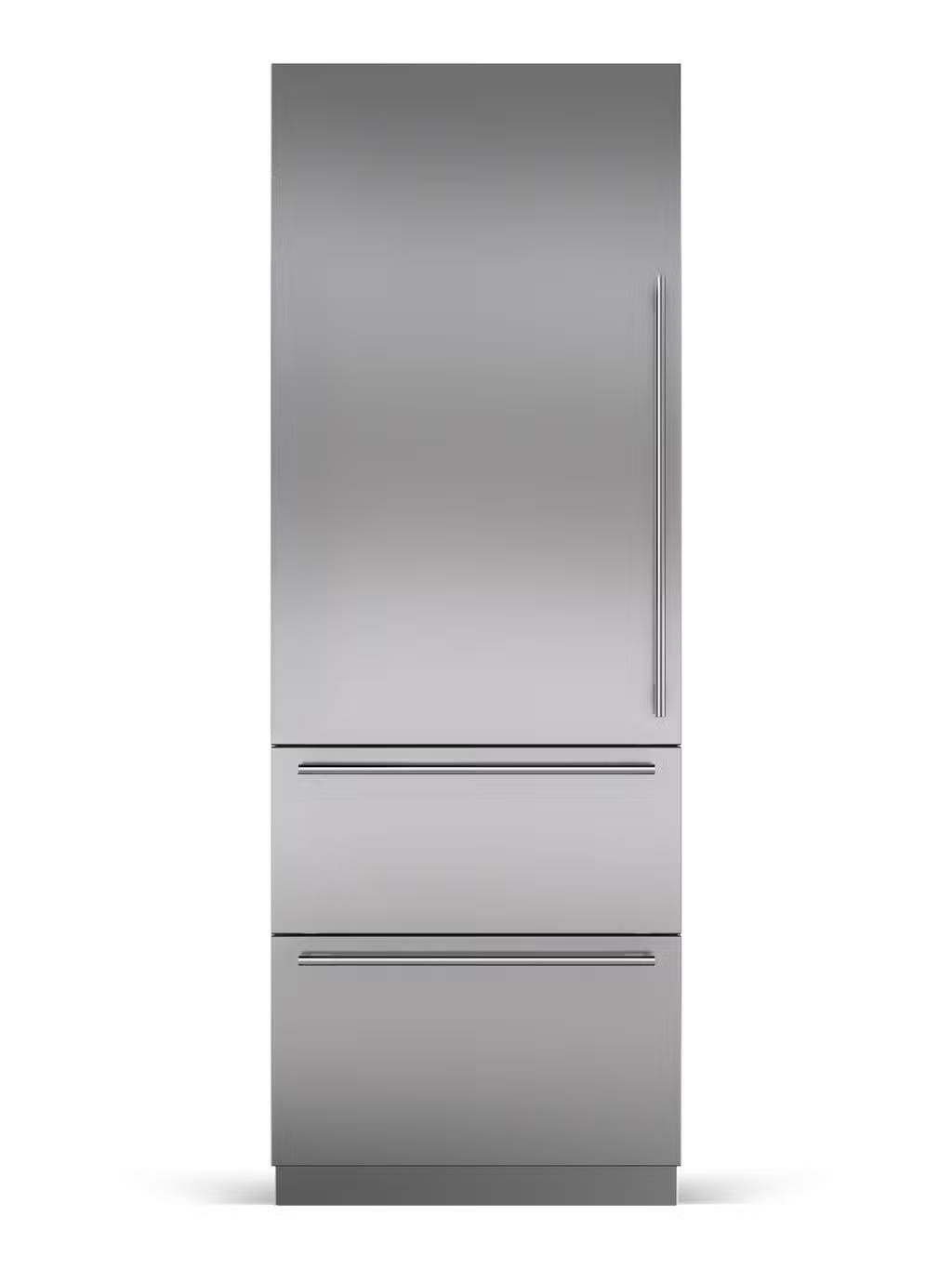 30" Designer Over-and-Under Refrigerator with Internal Dispenser ...