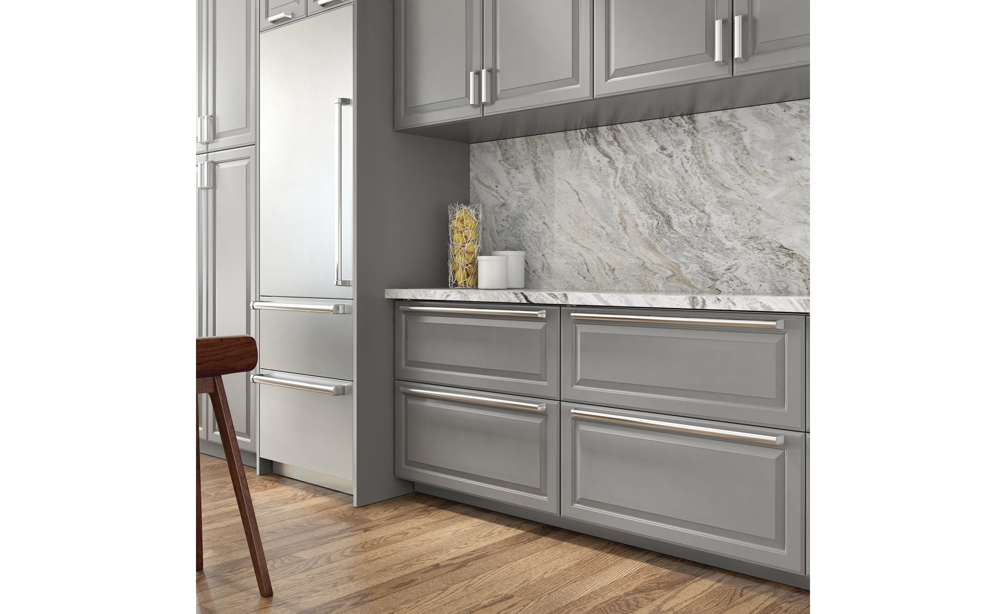 Sub-Zero 36" Designer Refrigerator/Freezer Drawers with Ice Maker ...