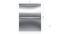 Sub-Zero 24" Designer Outdoor Refrigerator Drawers - Panel Ready (ID-24RO)