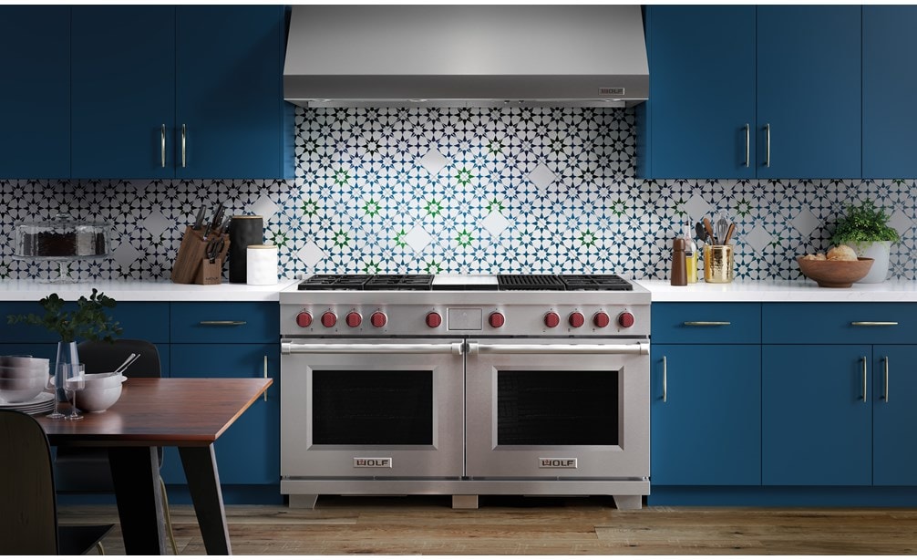 Wolf 60" Dual Fuel Range 6 Burner Infrared Charbroiler Griddle ...